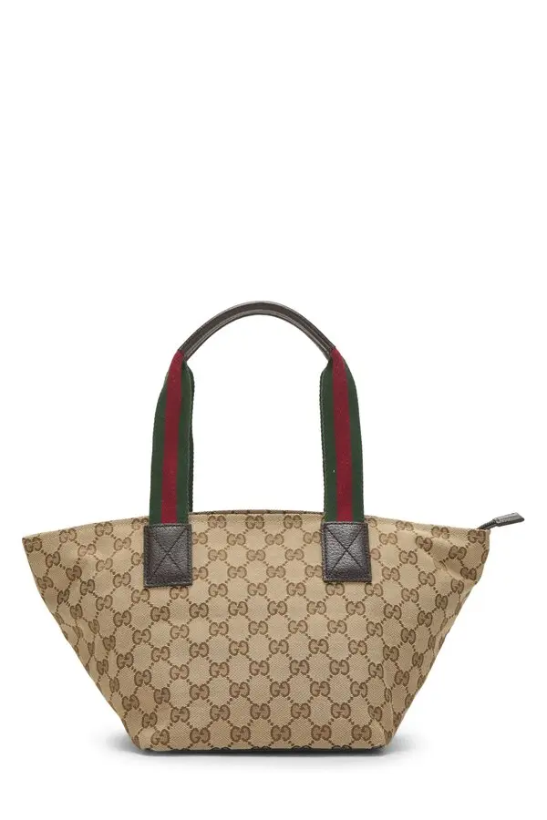 Gucci Original Gg Canvas Soft Zip Tote