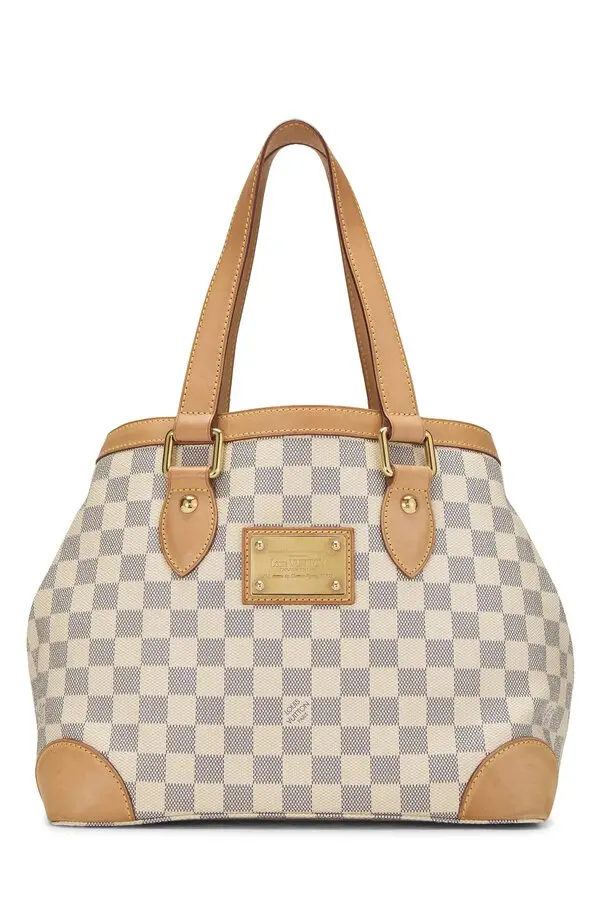 LOUIS VUITTON Damier Azur Hampstead - White