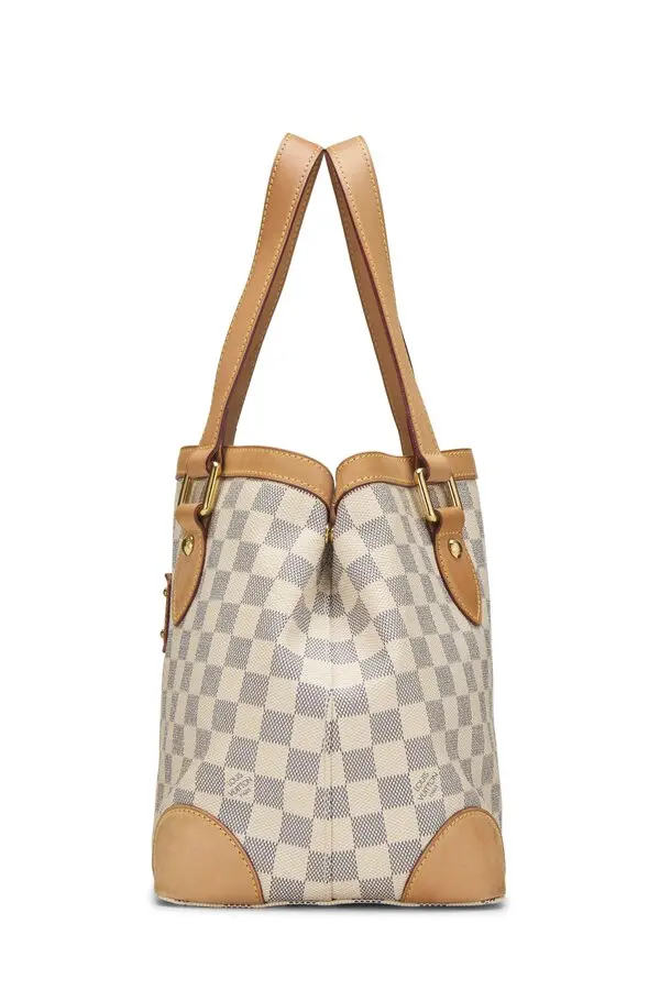 LOUIS VUITTON Damier Azur Hampstead - White