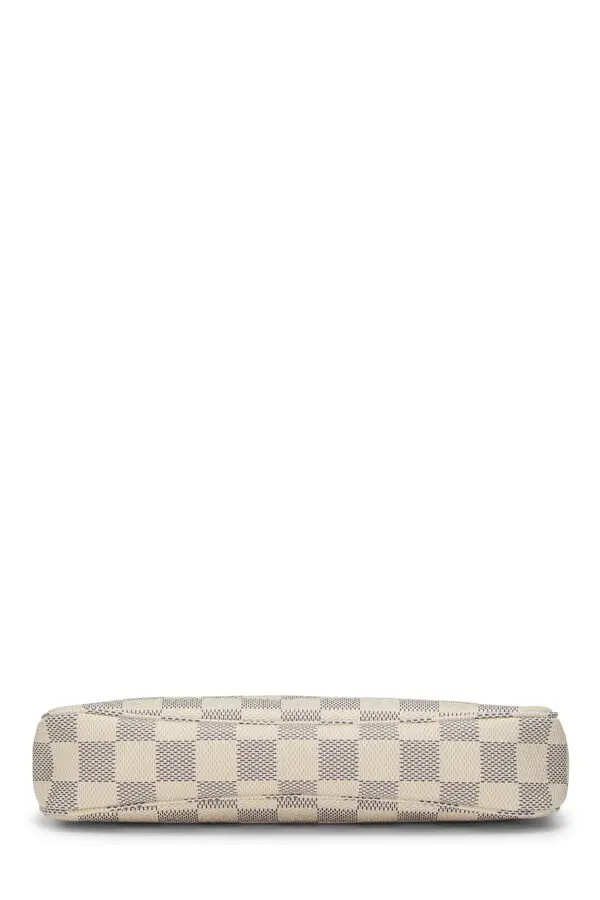 LOUIS VUITTON Damier Azur Pochette Accessoires - White
