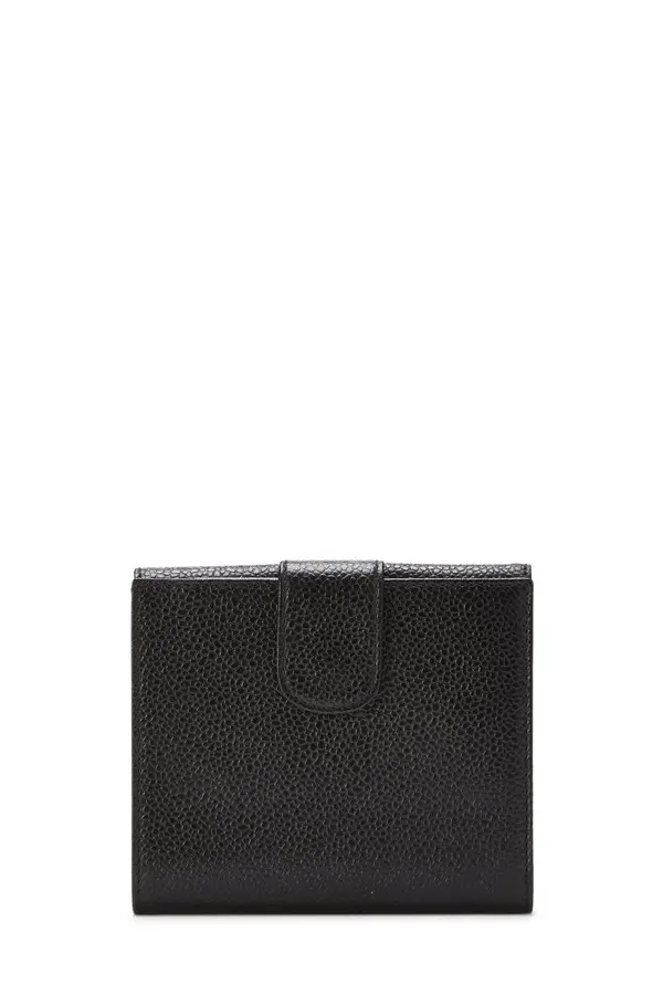 Chanel Caviar Timeless 'cc' Compact Wallet - Black