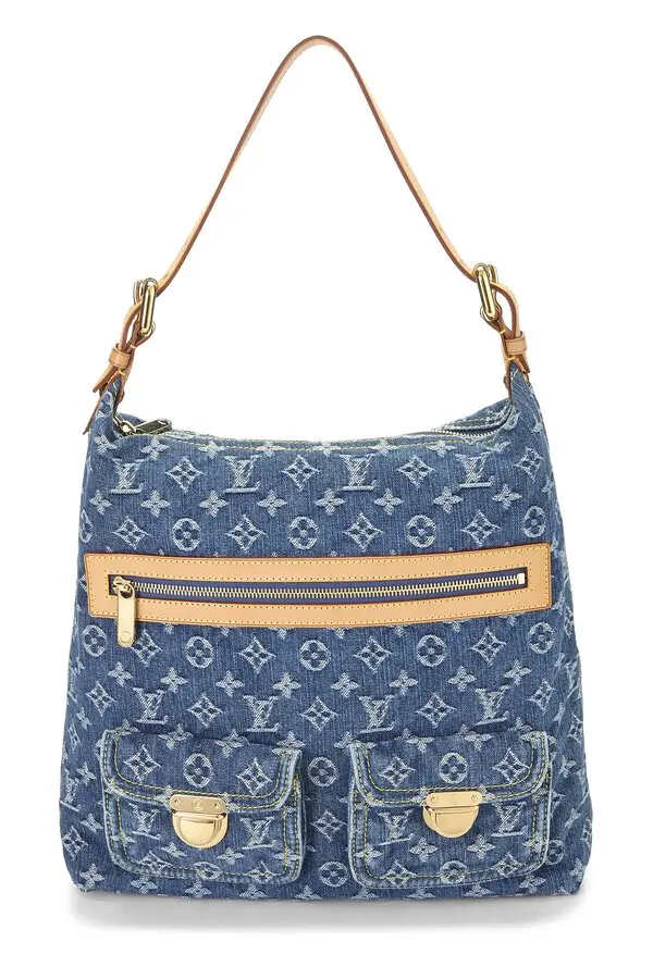 LOUIS VUITTON Monogram Denim Baggy