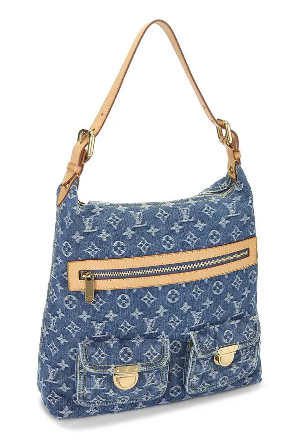 LOUIS VUITTON Monogram Denim Baggy