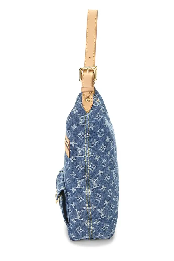 LOUIS VUITTON Monogram Denim Baggy