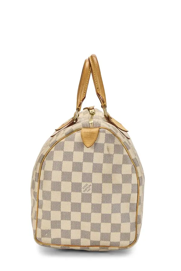 LOUIS VUITTON Damier Azur Speedy 30 - White