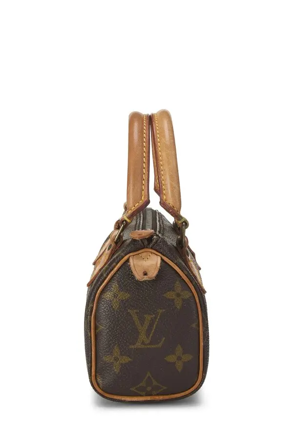 LOUIS VUITTON Monogram Hl Speedy Mini Handbag - Brown
