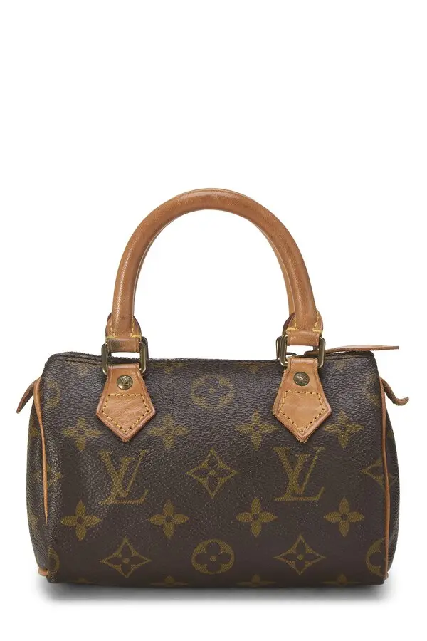 LOUIS VUITTON Monogram Canvas Hl Speedy Mini Handbag
