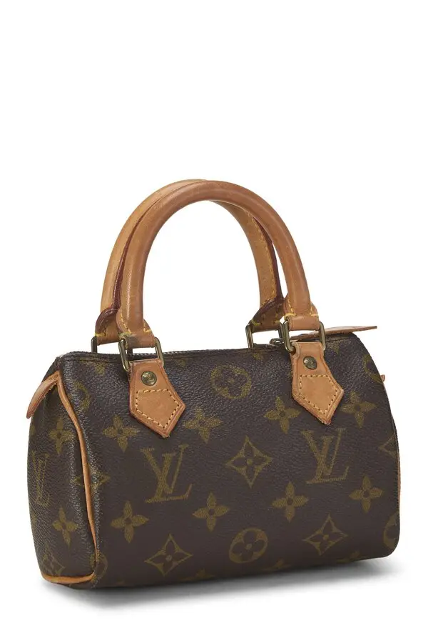 LOUIS VUITTON Monogram Canvas Hl Speedy Mini Handbag