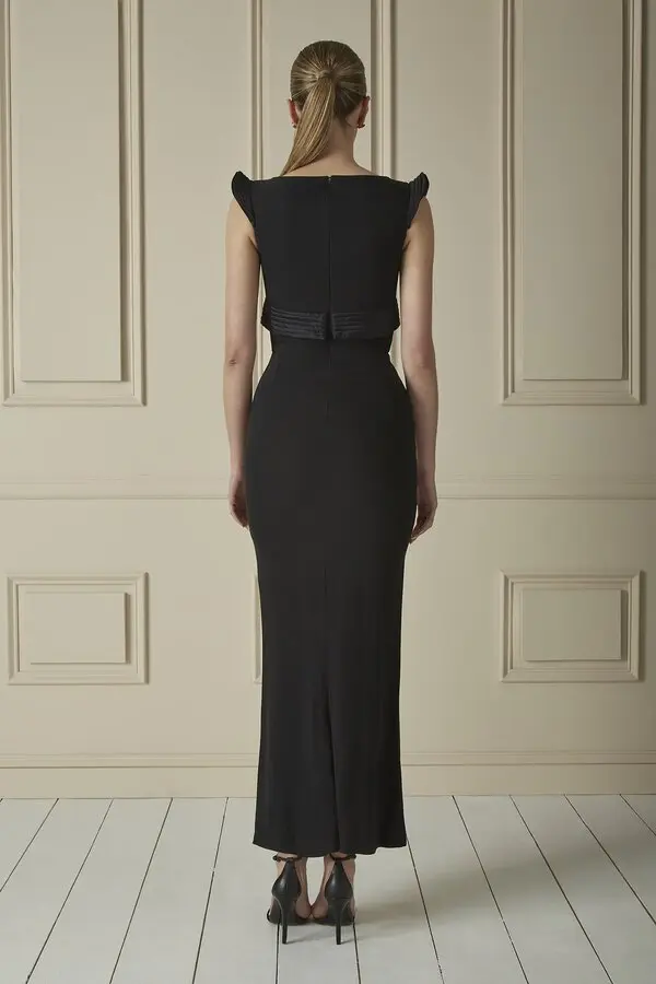 Chanel Satin-trimmed Medallion Gown