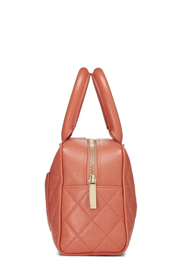 Chanel Quilted Caviar Bowler