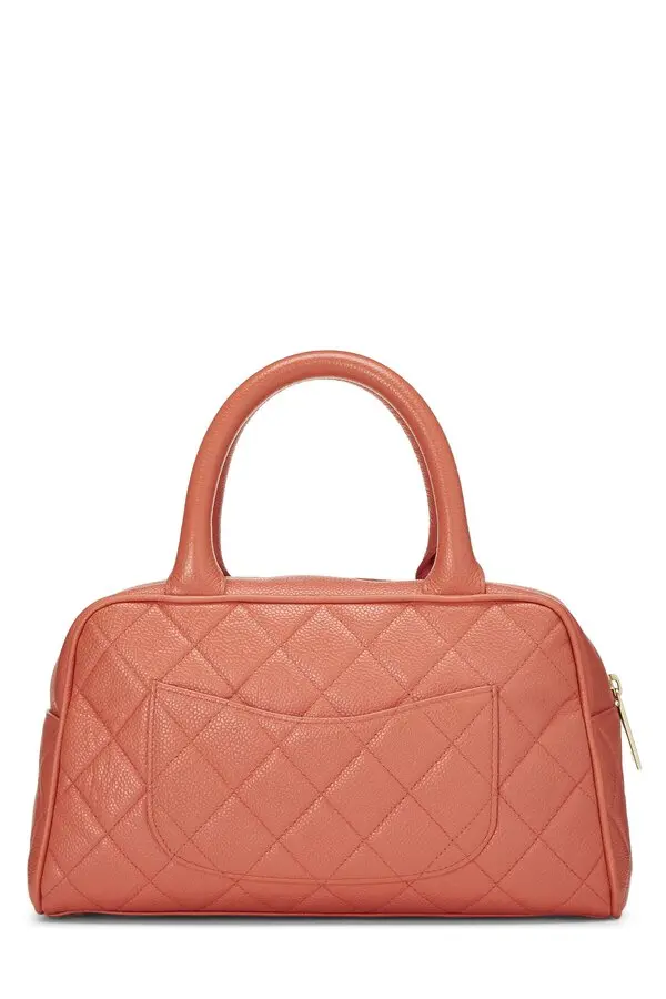 Chanel Quilted Caviar Bowler