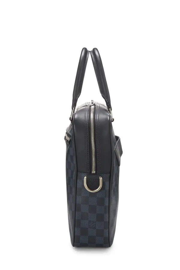 LOUIS VUITTON Damier Cobalt Porte Documents Business - Navy