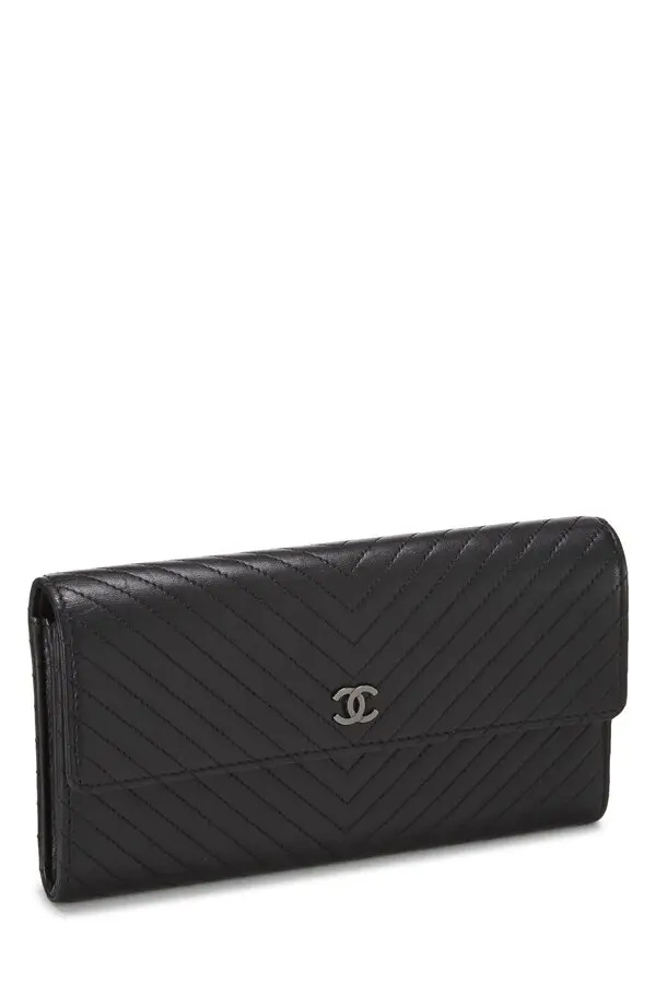 Chanel Chevron Lambskin Wallet