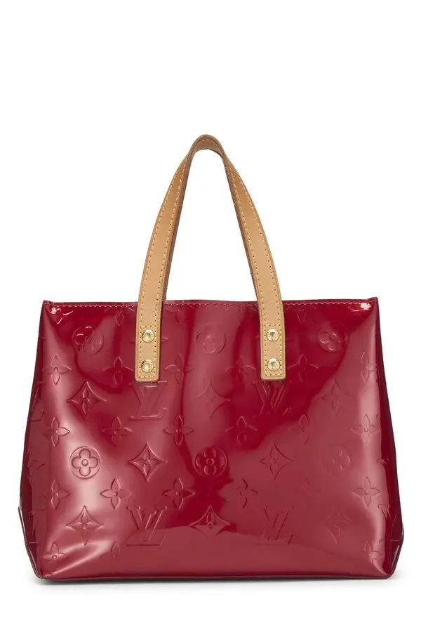 LOUIS VUITTON Monogram Vernis Reade Tote - Red