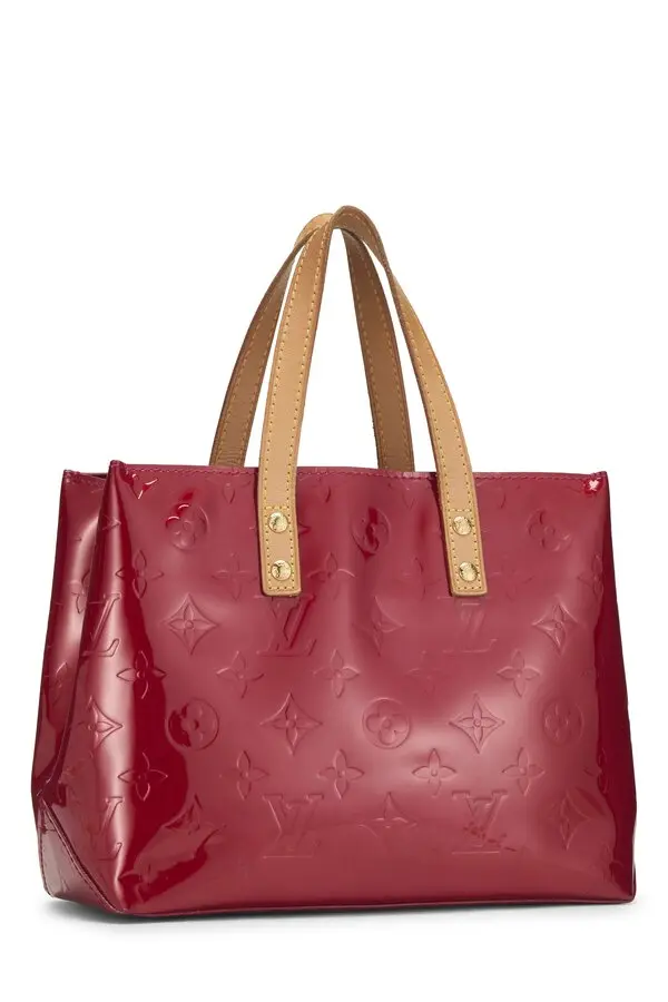 LOUIS VUITTON Monogram Vernis Reade Tote - Red