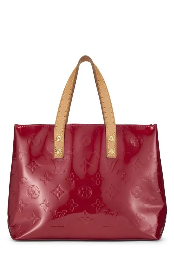 LOUIS VUITTON Monogram Vernis Reade Tote - Red