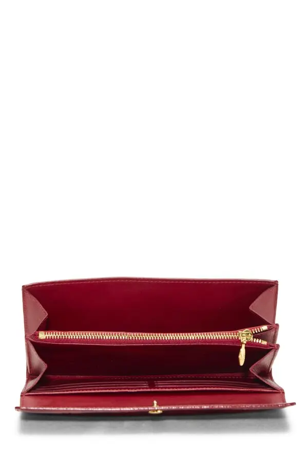 LOUIS VUITTON Monogram Vernis Rayures Sarah Wallet