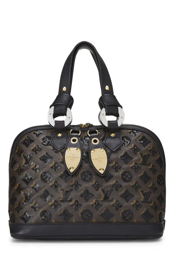 LOUIS VUITTON Monogram Eclipse Alma - Black