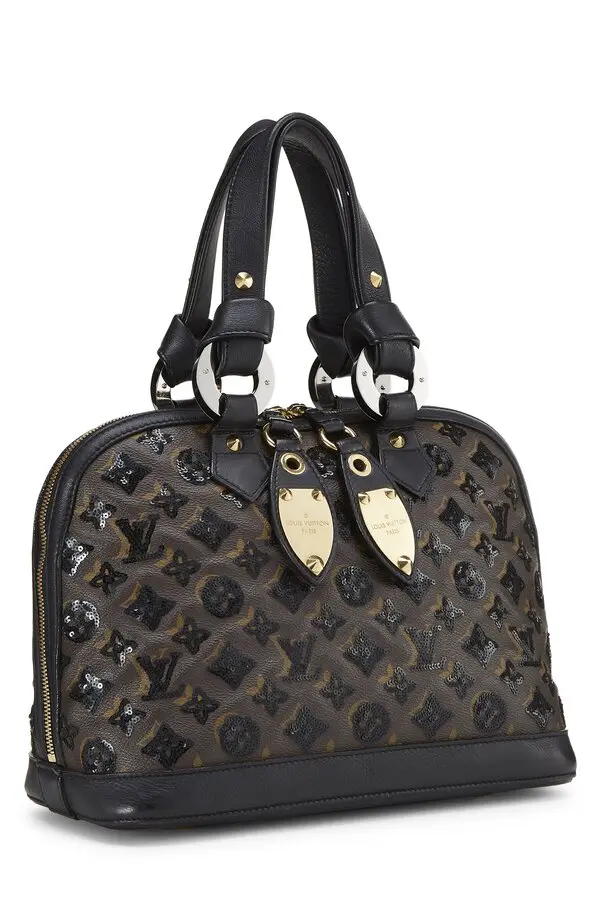 LOUIS VUITTON Monogram Eclipse Alma - Black