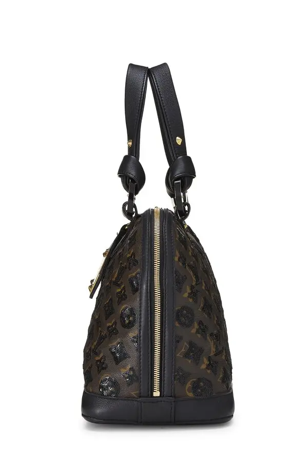 LOUIS VUITTON Monogram Eclipse Alma - Black