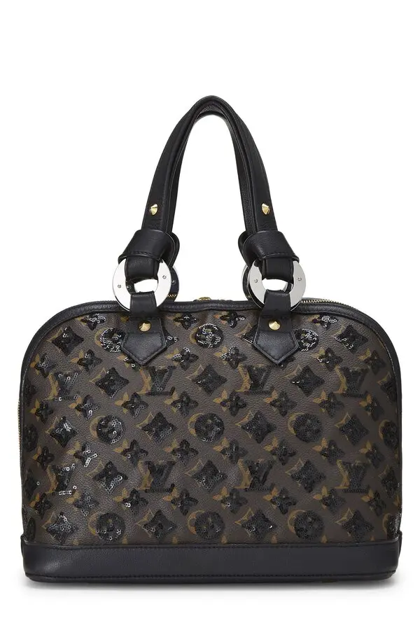 LOUIS VUITTON Monogram Eclipse Alma - Black