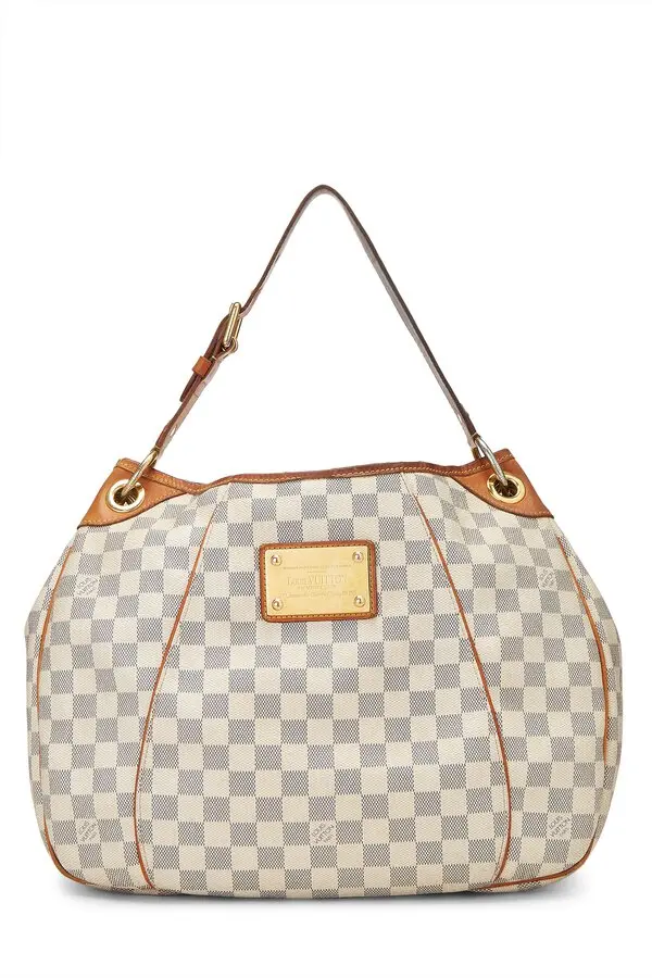LOUIS VUITTON Damier Azur Galliera Shoulder Bag - White