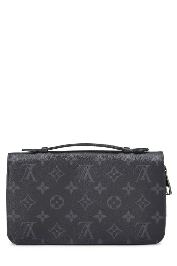 LOUIS VUITTON Monogram Eclipse Zippy Xl Wallet - Black
