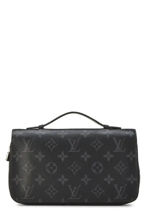 LOUIS VUITTON Monogram Eclipse Zippy Xl Wallet - Black