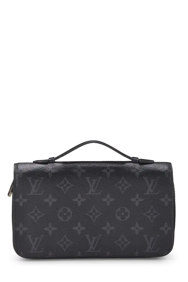 LOUIS VUITTON Monogram Eclipse Zippy Xl Wallet - Black