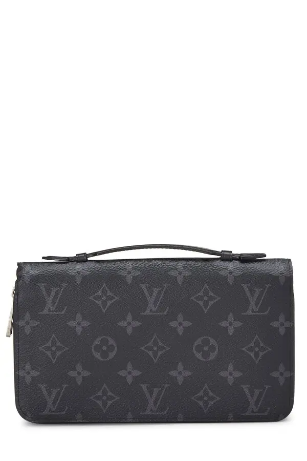 LOUIS VUITTON Monogram Eclipse Zippy Xl - Black