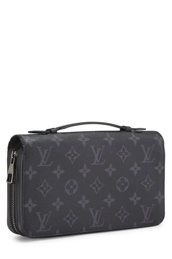 LOUIS VUITTON Monogram Eclipse Zippy Xl Wallet - Black
