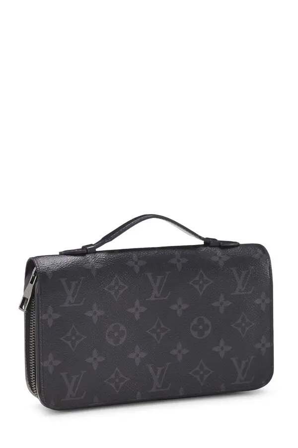 LOUIS VUITTON Monogram Eclipse Zippy Xl Wallet - Black