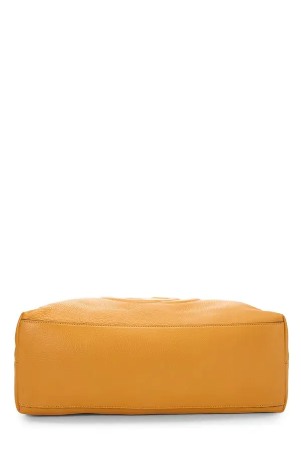 Gucci Leather Soho Chain Tote - Orange