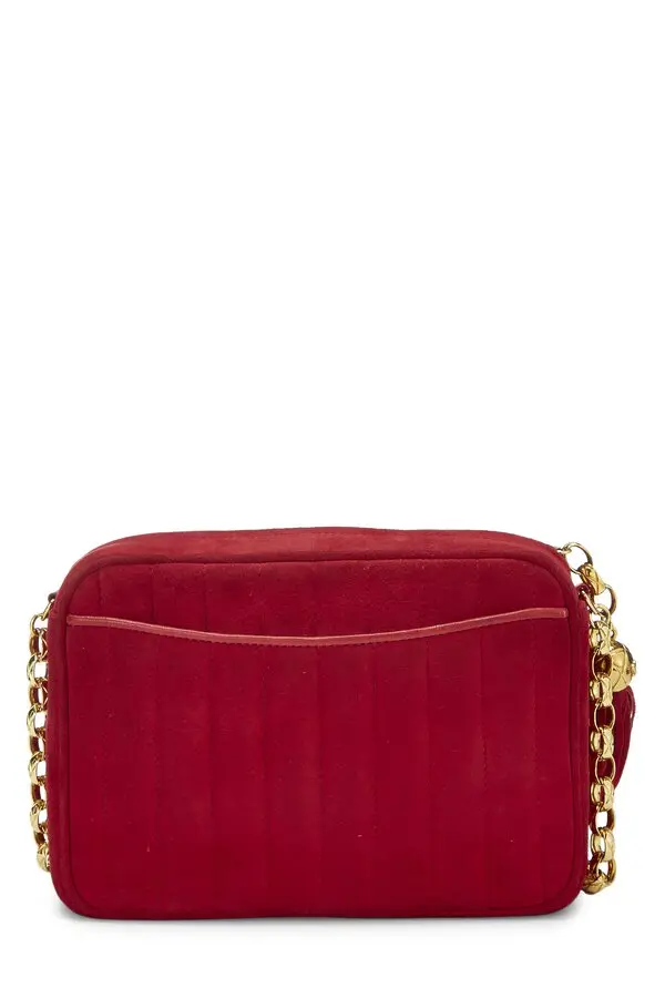 Chanel Vertical Suede Pocket Camera Bag