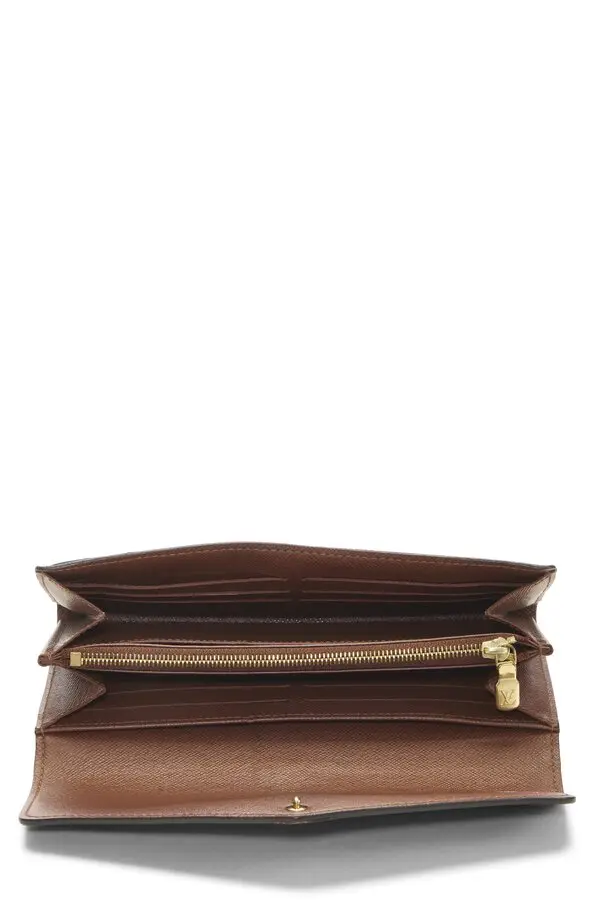 LOUIS VUITTON Monogram Canvas Sarah Wallet - Brown