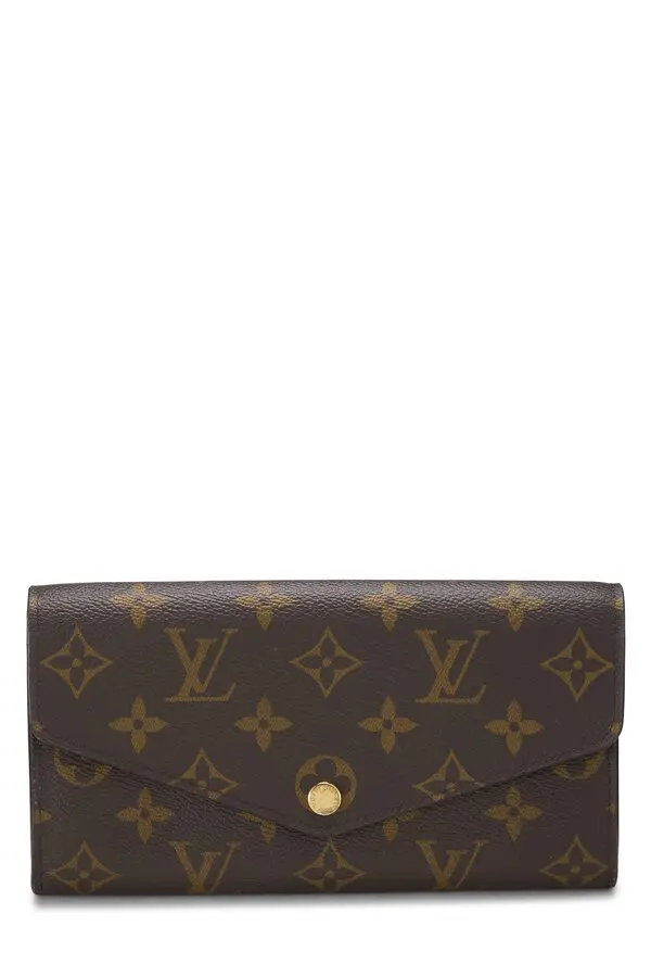 LOUIS VUITTON Monogram Canvas Sarah Wallet - Pink