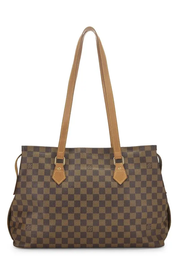 LOUIS VUITTON Damier Ebene Columbine Tote - Brown