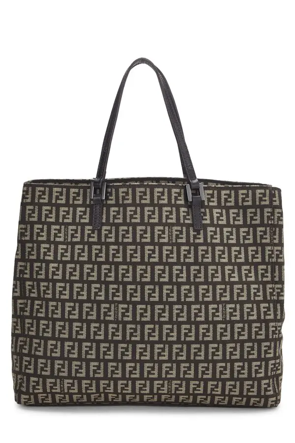 Fendi Zucchino Tote - Brown