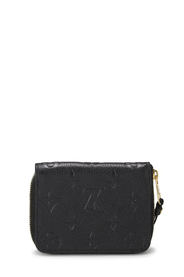 LOUIS VUITTON Monogram Empreinte Zippy Coin Purse - Black