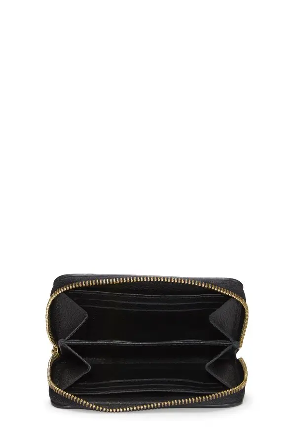 LOUIS VUITTON Monogram Empreinte Zippy Coin Purse - Black