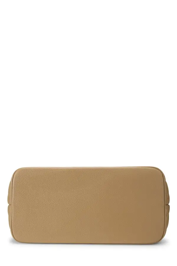 Chanel Quilted Caviar Medallion Tote - Beige