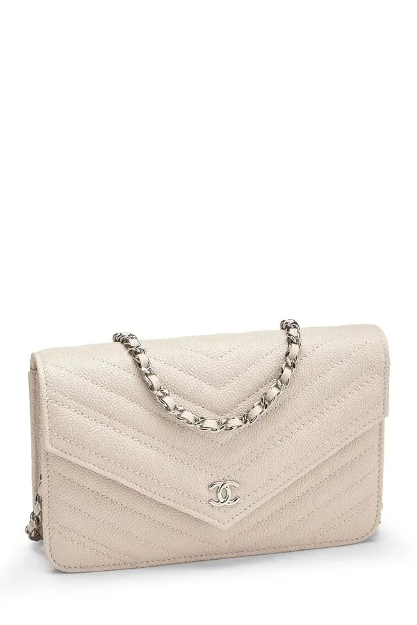 Chanel Chevron Caviar Envelope Wallet On Chain