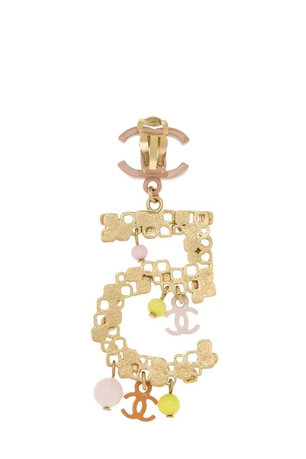 Chanel Cc Dangle Earrings