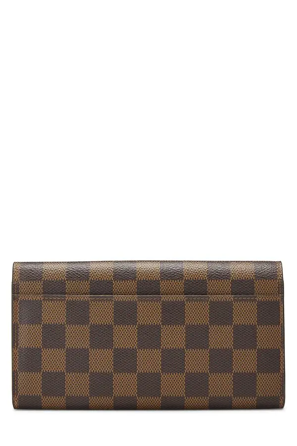 LOUIS VUITTON Damier Ebene Sarah Nm Wallet