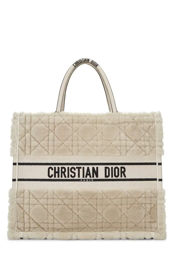 Dior Shearling Book Tote Large