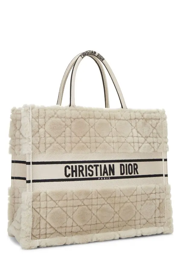 Dior Shearling Book Tote Large