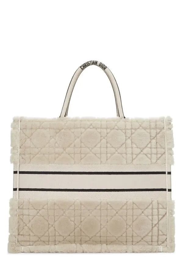 Dior Shearling Book Tote Large