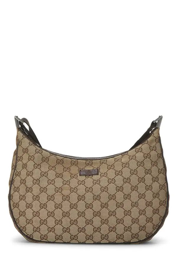 Gucci Original Gg Canvas Round Messenger Bag - Brown