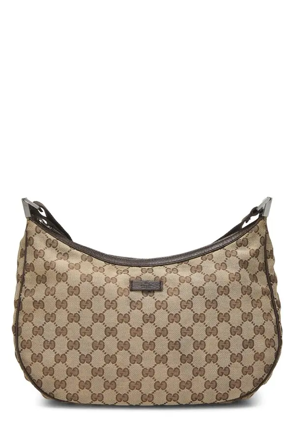 Gucci Original Gg Canvas Round Messenger Bag - Brown