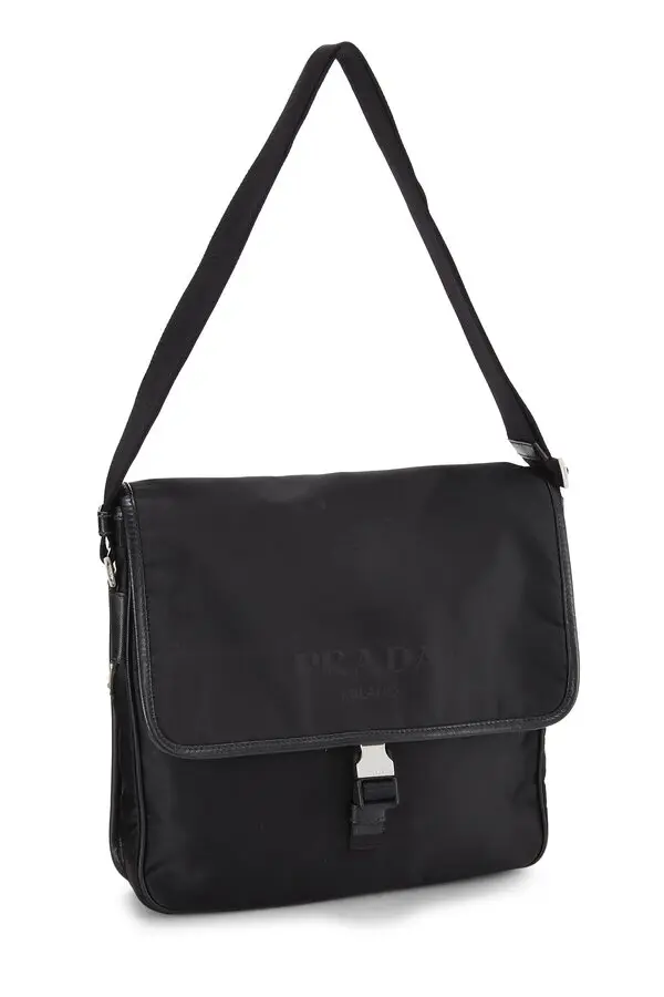 Prada Nylon Logo Messenger Bag